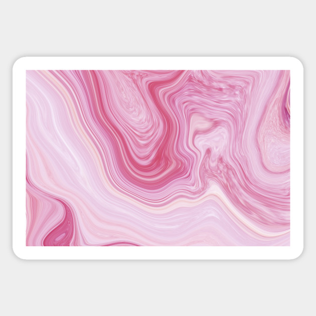 Pink Liquid Marble - Pink Marble - Sticker | TeePublic Pink Liquid Marble - Pink Marble - Sticker | TeePublic